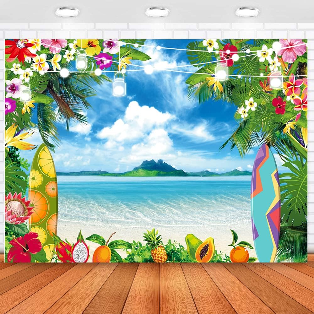 Amazon.com : Allenjoy Summer Beach Ocean Backdrops for Photography Blue ...