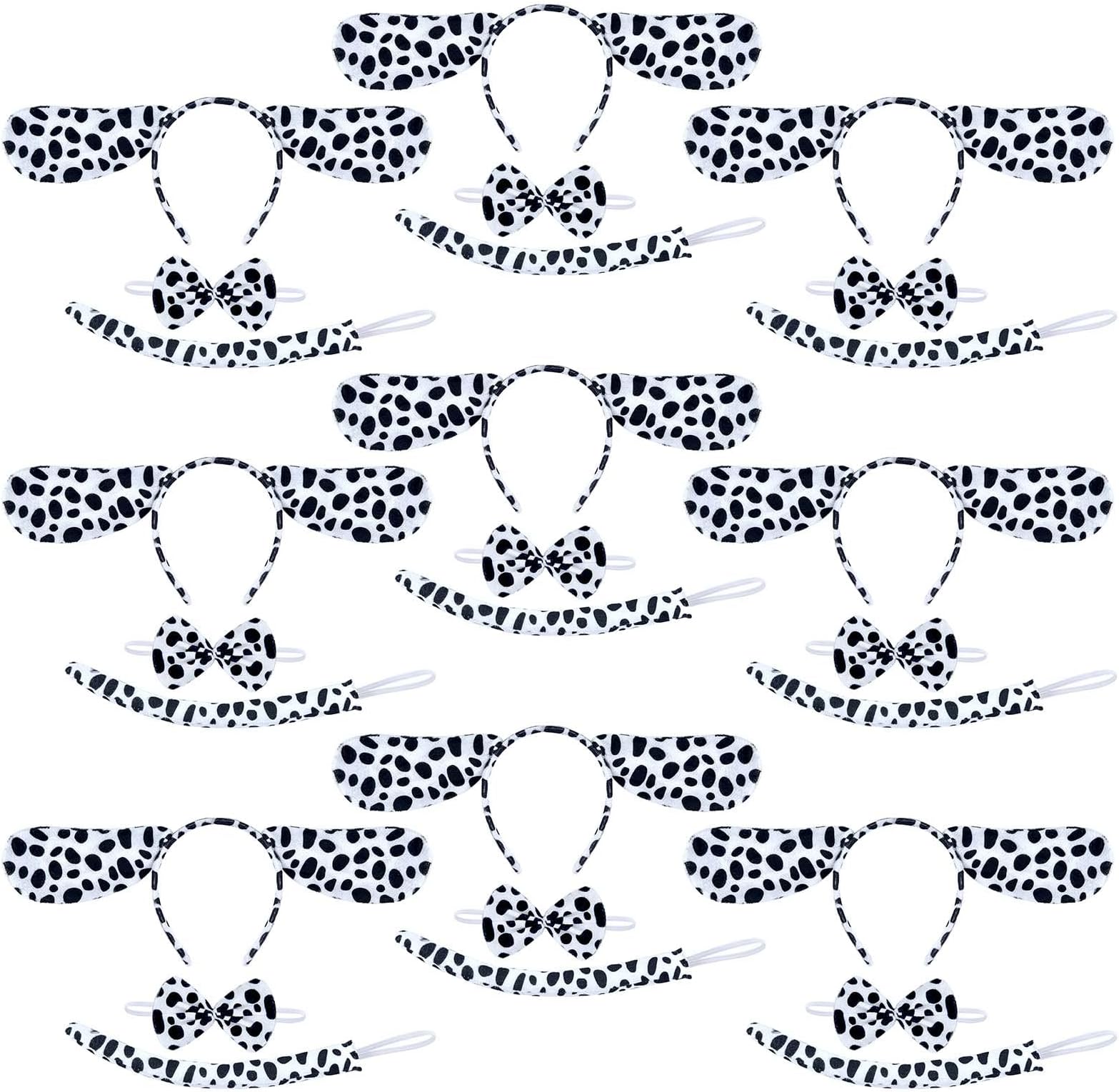 Amazon.com: SIOTMERA Dalmatian Dog Ears Headband, Fluffy Faux Fur ...