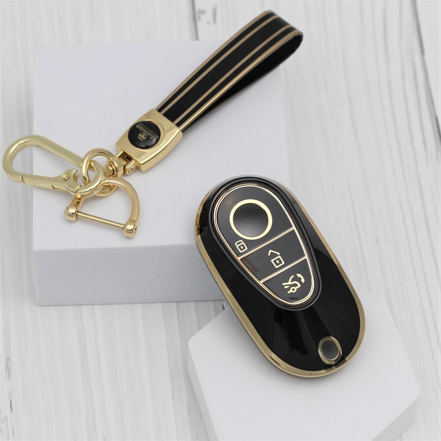Carloginn® TPU Car Key Cover Fit for New Mercedes Benz Maybach | S ...
