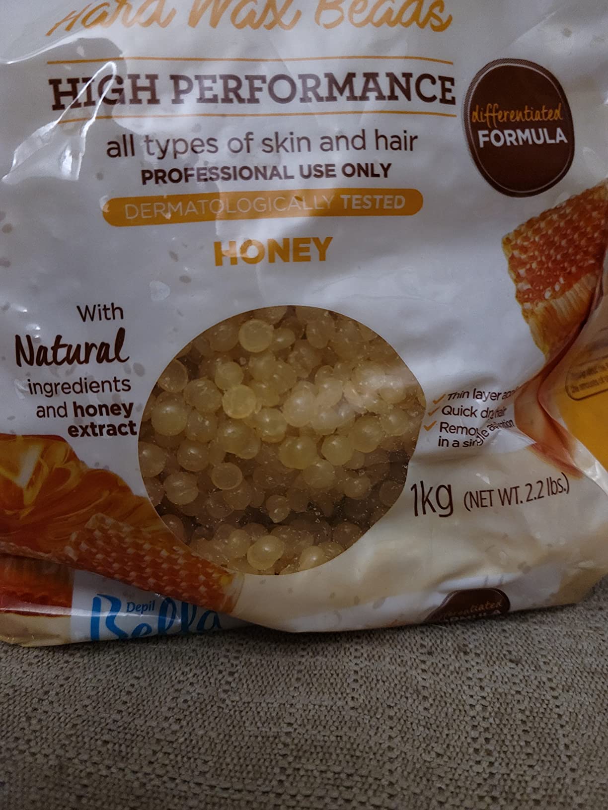 Amazon.com : Depil Bella Brazilian Hard Wax Beads Honey 2.2 lbs for ...