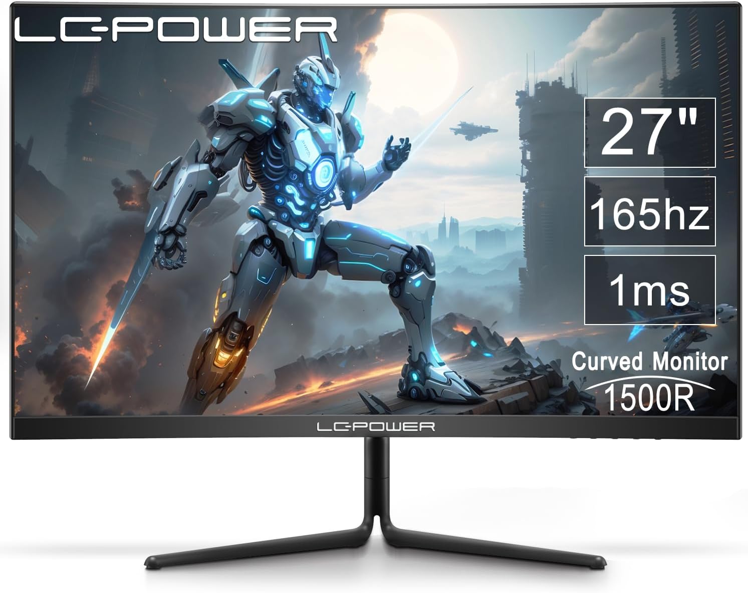 LC-Power LC-M27-FHD-165-C Gaming Monitor 27 "curved Full HD Display 16: ...