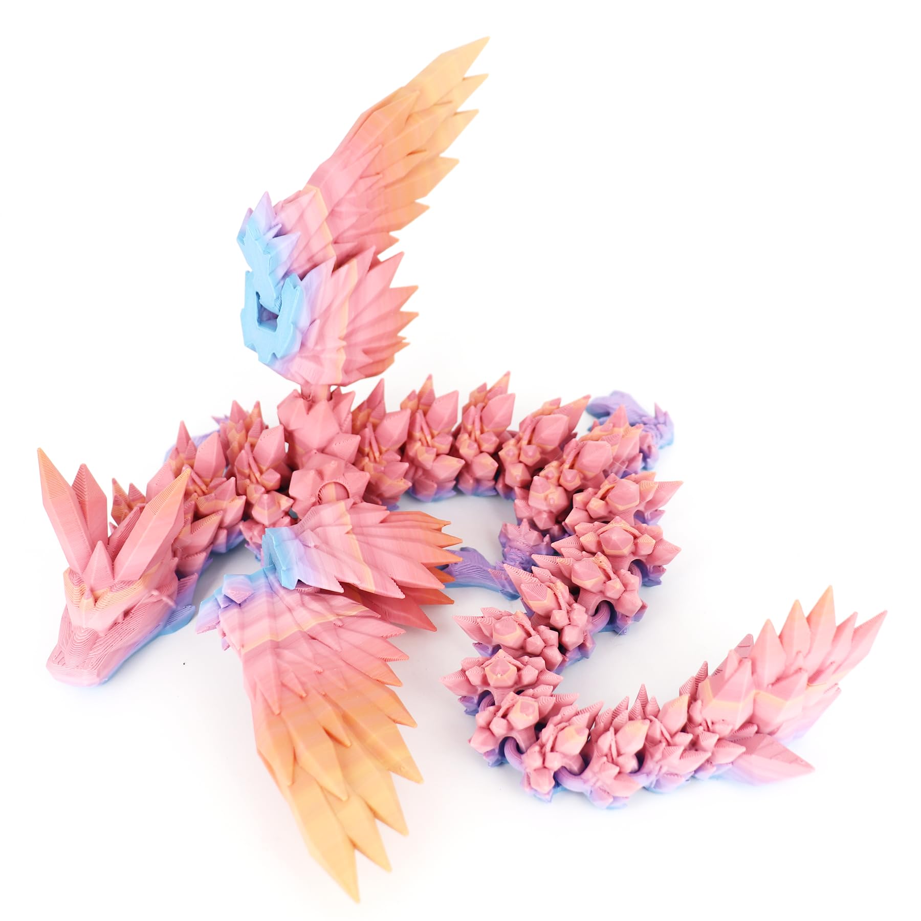 Amazon.com: ACOCOFE 3D Printed Dragon with Wings, 18 inch Flying Dragon ...