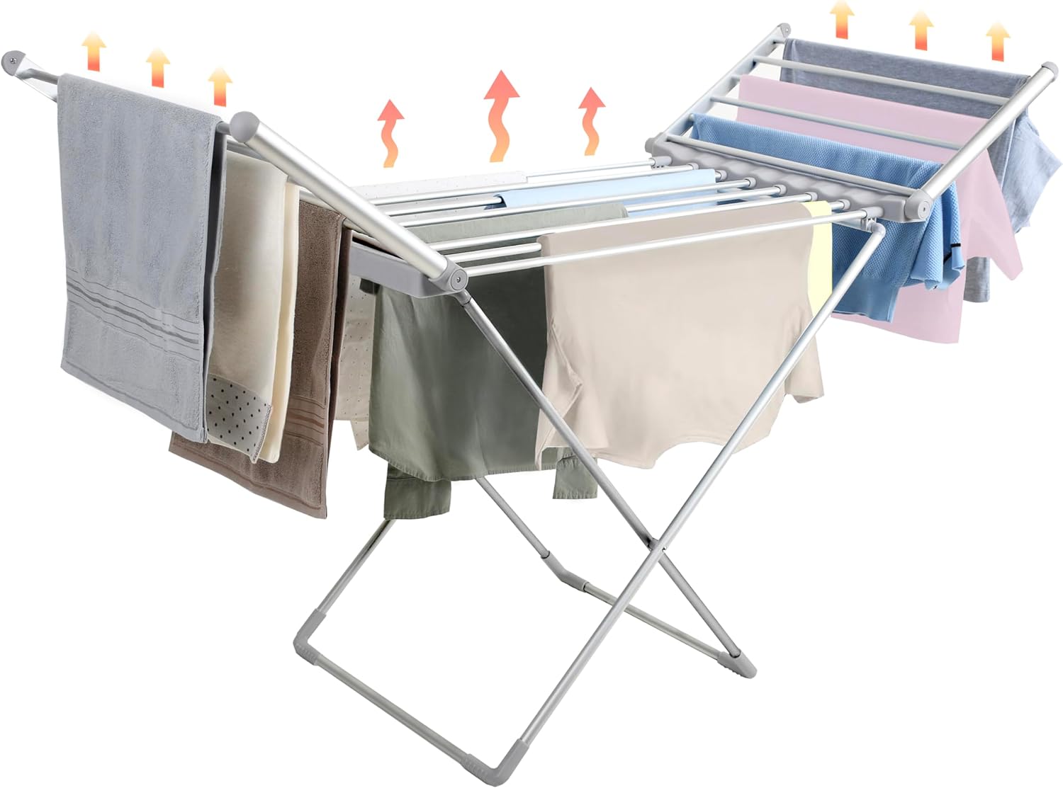 Aspect Heated Airer, Fold out winged Indoor Clothes Airer Low Running ...