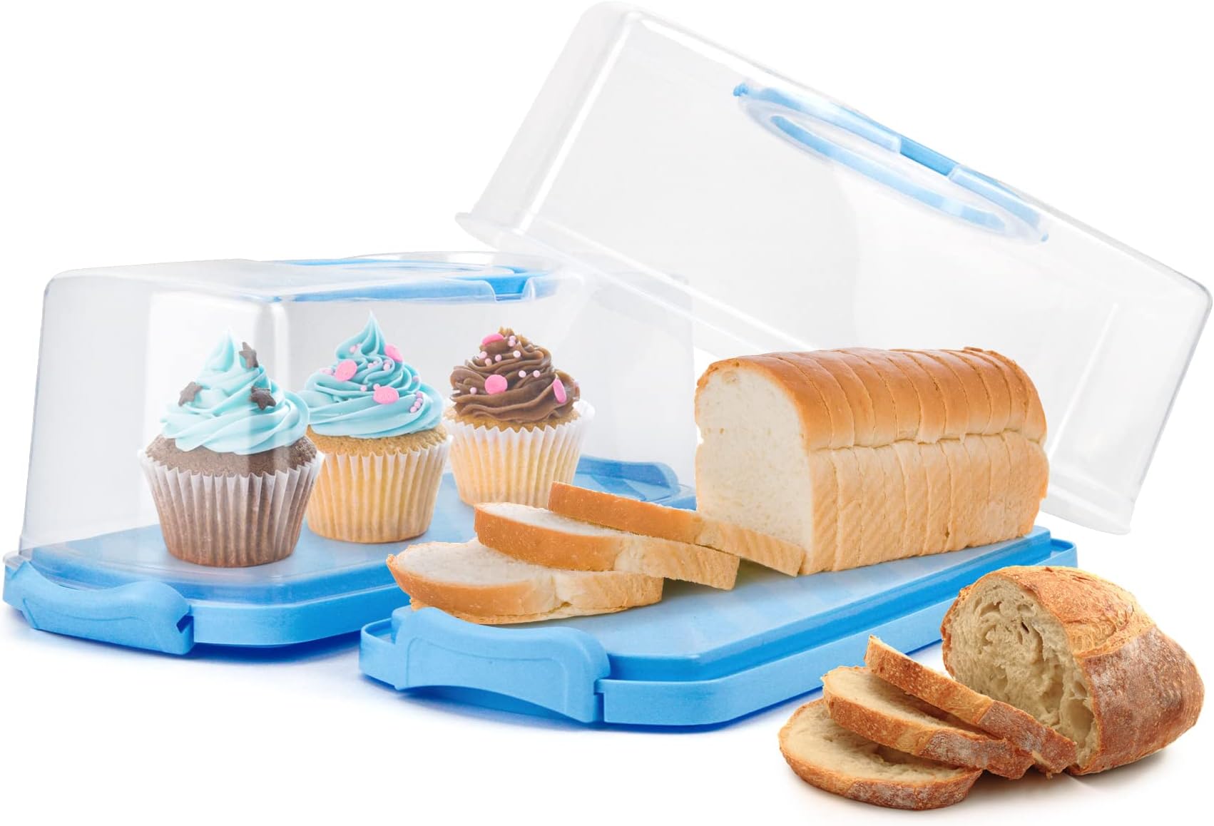 Amazon.com: Nordic Ware Loaf Cake Keeper, Blue,12.8"L x 7.3"W x 4.6"H ...