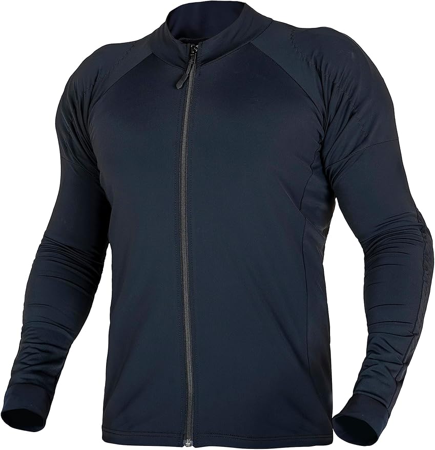 Amazon.com: WICKED STOCK Armored Motorcycle Shirt - CE (Certified ...