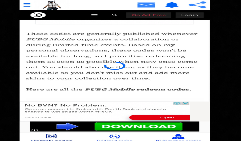 PUBG Redemtion Codes - App on Amazon Appstore