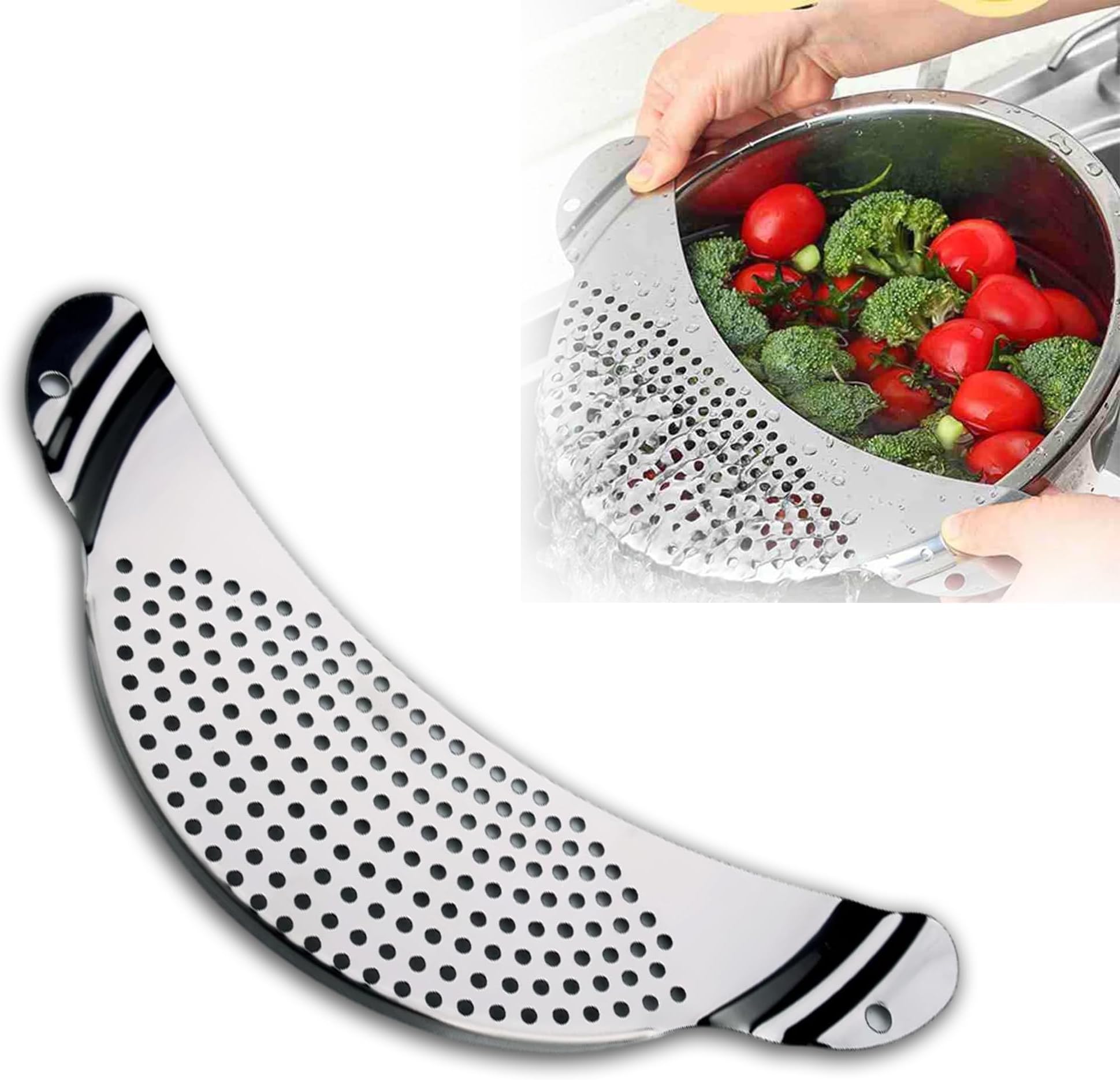 Amazon.com: Best Utensils Pan Pot Spaghetti Strainer Premium Stainless ...