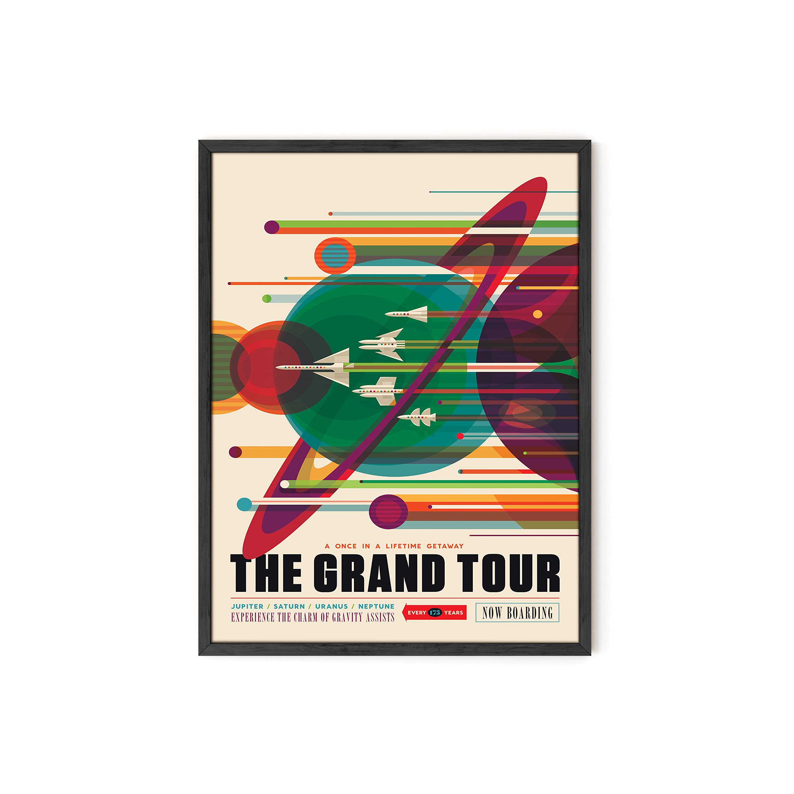 Vintage Nasa Posters Saturn