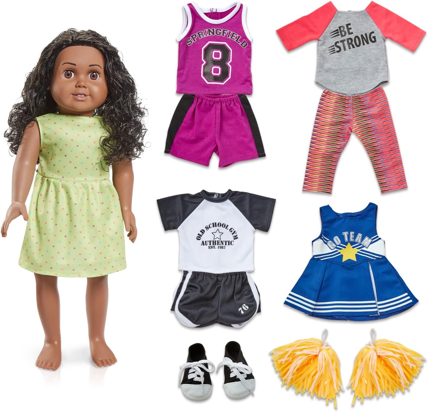 Amazon.com: Springfield 18-inch Madison Doll with Sporty Outfit Kit ...