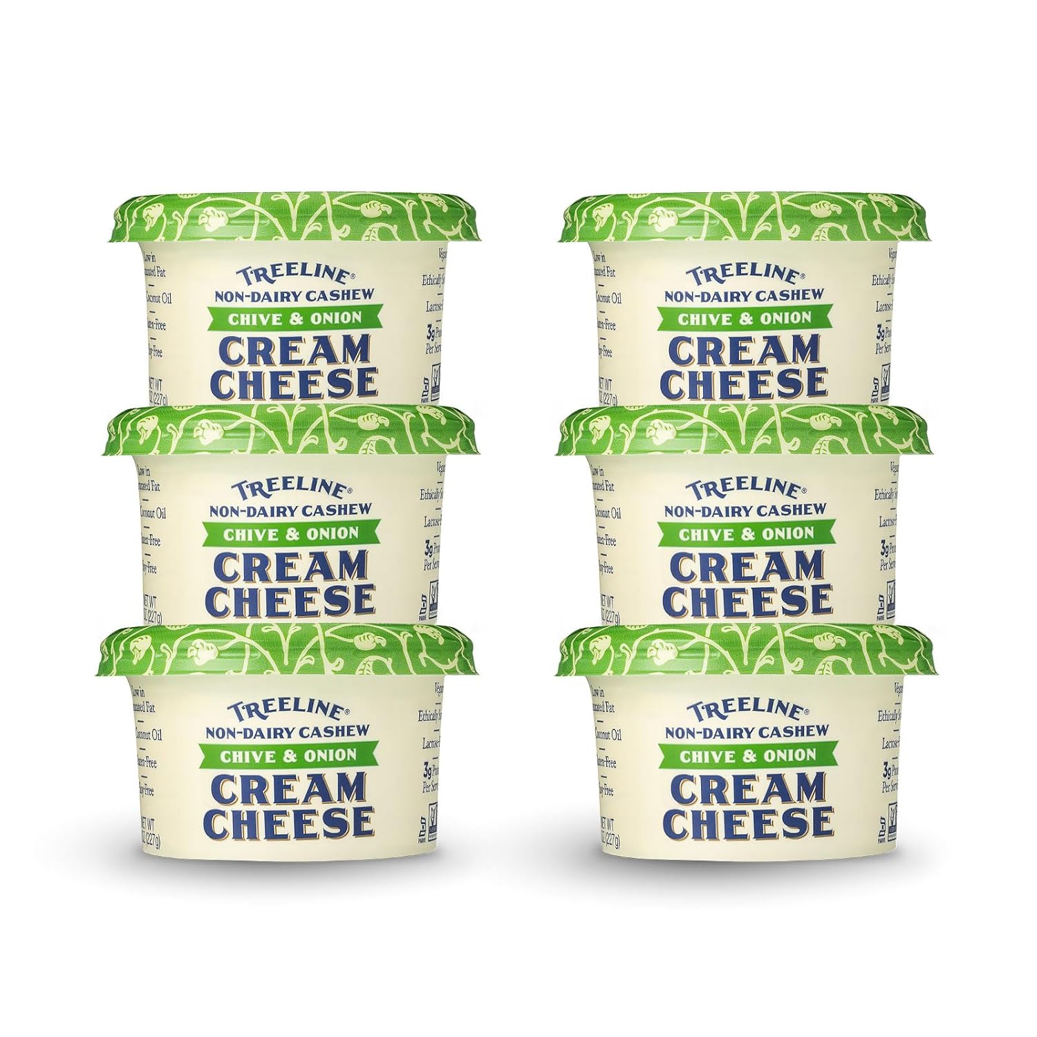 Amazon.com: Treeline Cheese - Vegan Dairy-Free Cream Cheese 8 oz, 6 ...