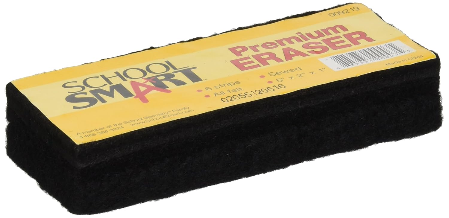 School Smart Premium Felt Chalkboard Eraser - 5 x 2 Inches : Amazon.in ...