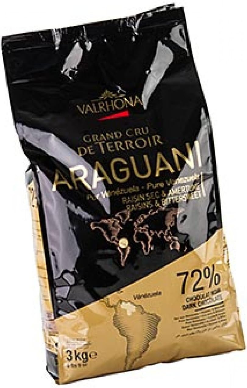 Amazon.com : Valrhona Dark Chocolate Pistoles - 72%, Araguani - 1 bag ...