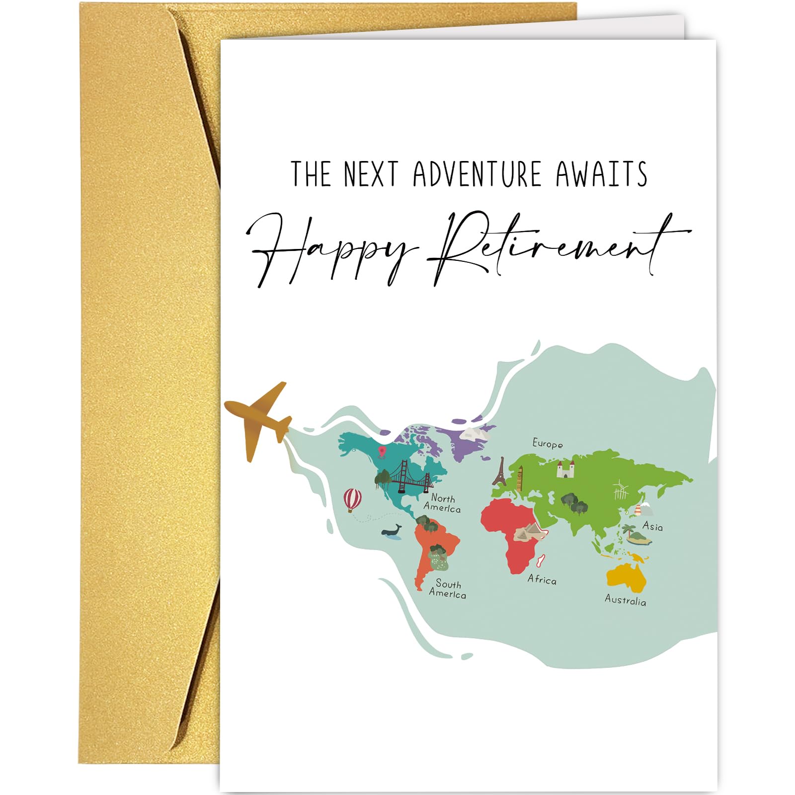 Amazon.com : Supoeguk Happy Retirement Card for Women Men, Cute ...