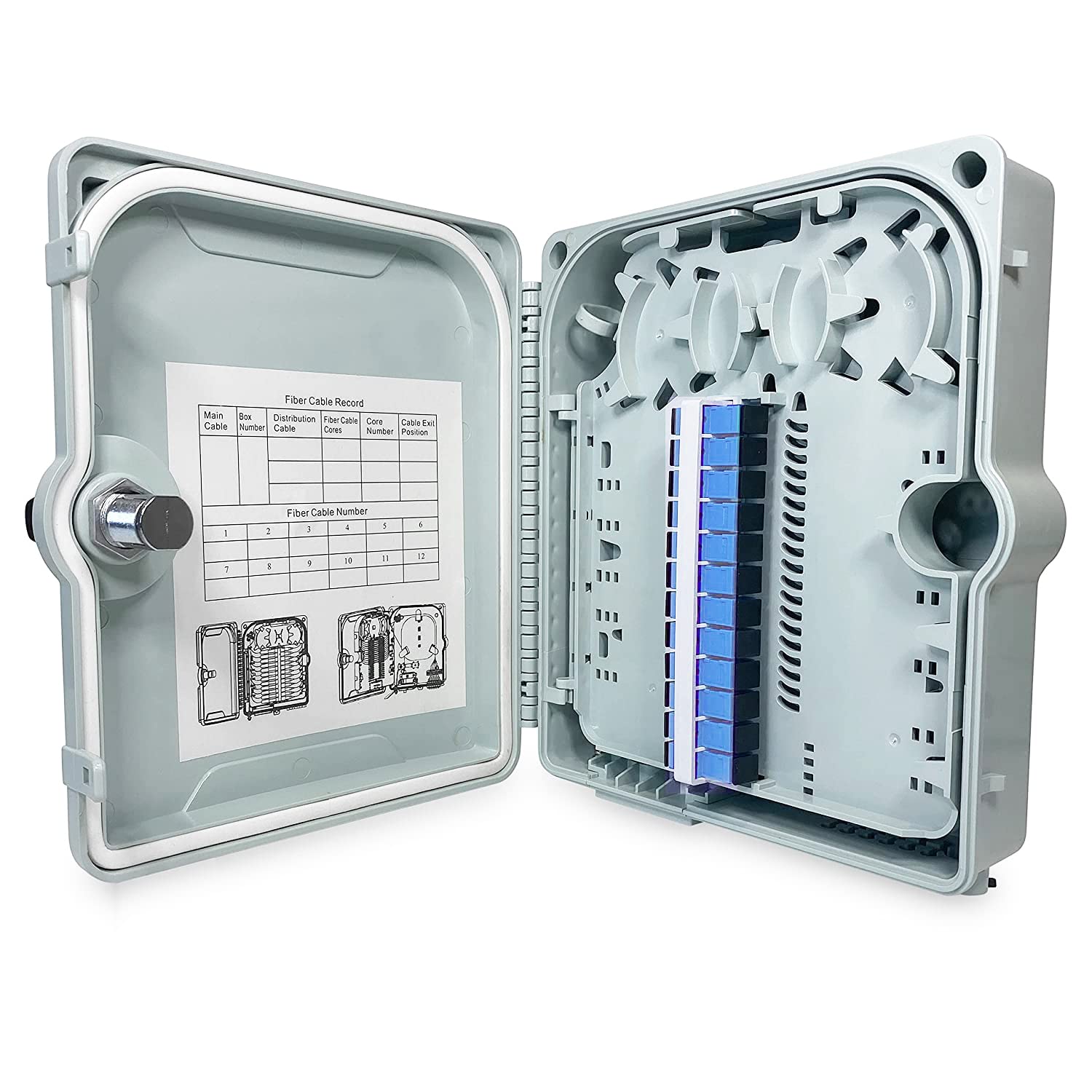 Fiber Optic Connections Wall 48 Cores 64 Cores Wall Mounted Indoor