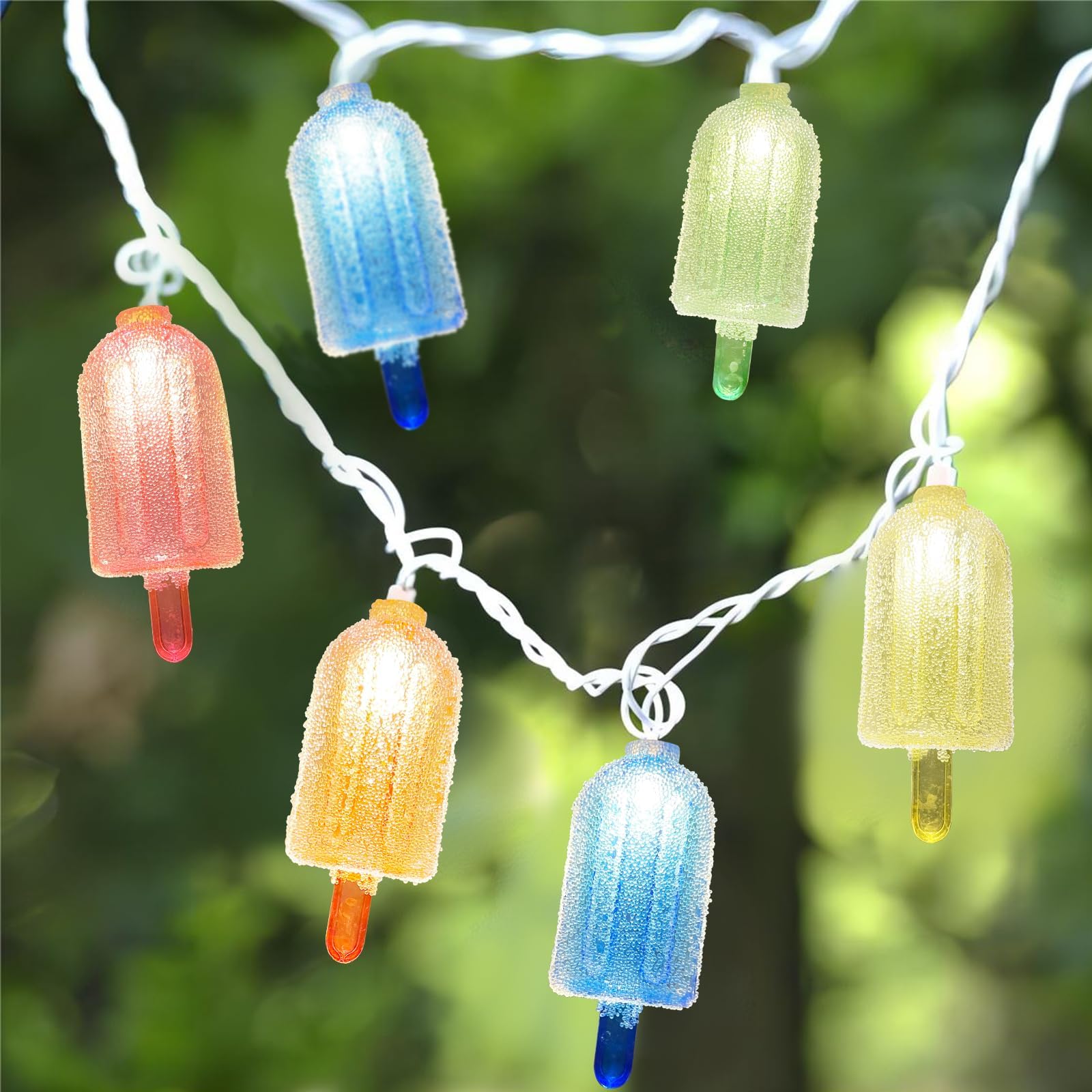 Amazon.com: fantastic me Colorful Ice Cream Popsicle 10 LED 5ft String ...