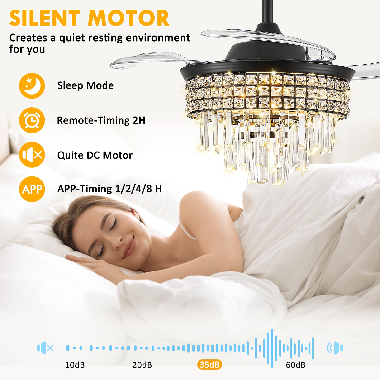 Snapklik.com : YITGOG Smart Crystal Fandelier