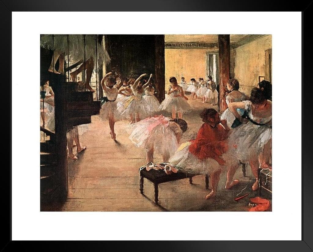 Amazon.com: Edgar Degas Ballet School Poster 1873 Ballerina Painting ...