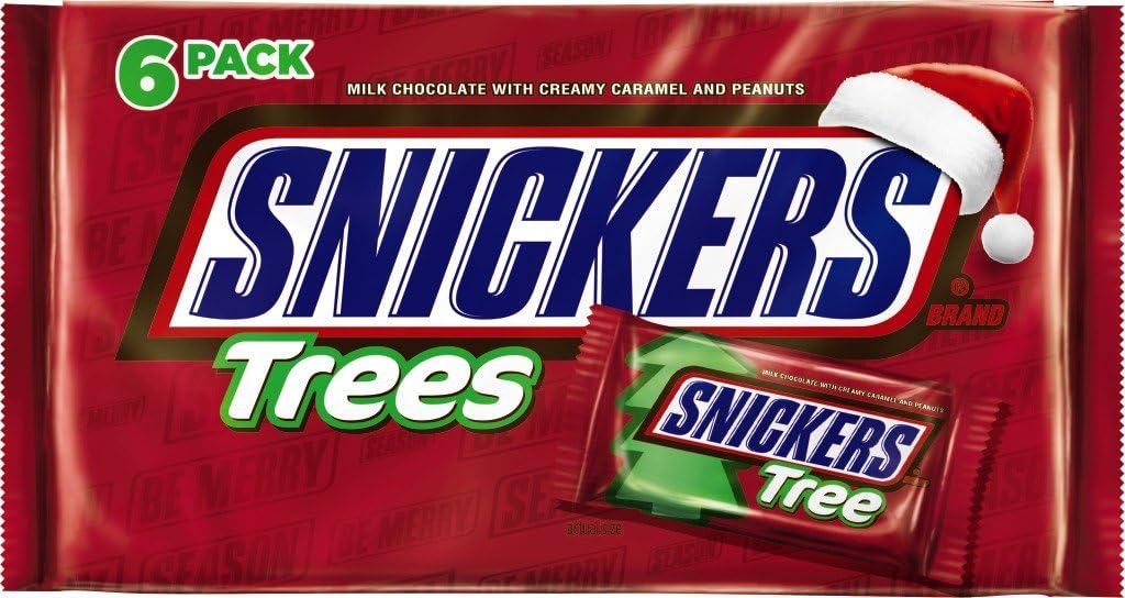 Amazon.com : Snickers Chocolate Candy Tree, Singles (6 Count) : Grocery ...