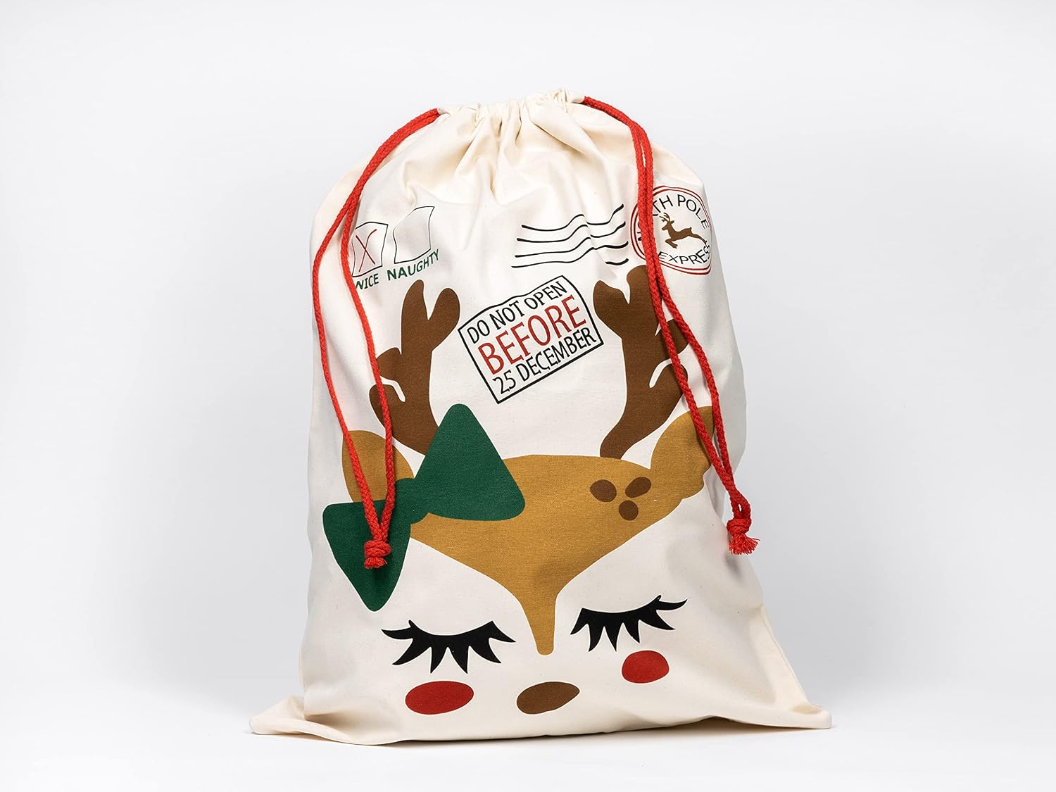 I Personalised it Extra Large Reindeer Santa Sack | 70 x 50cm Bag ...