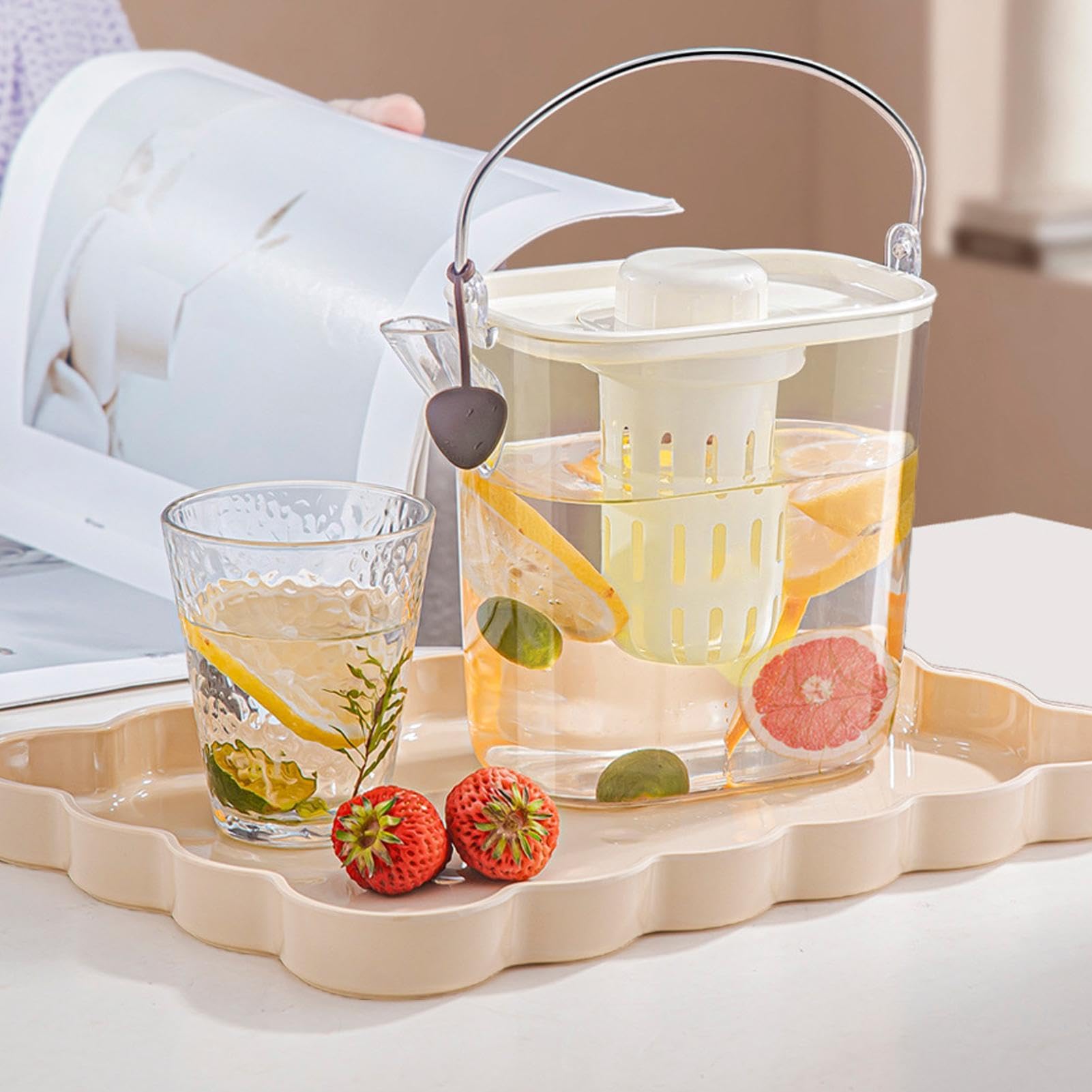 Stainless Steel Iced Tea Pitcher Buy VonShef Stainless Steel Water Jug