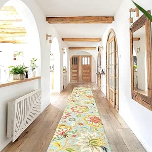 Amazon.com: Lahome Floral Extra Long Runner Rugs for Hallways - Runner ...