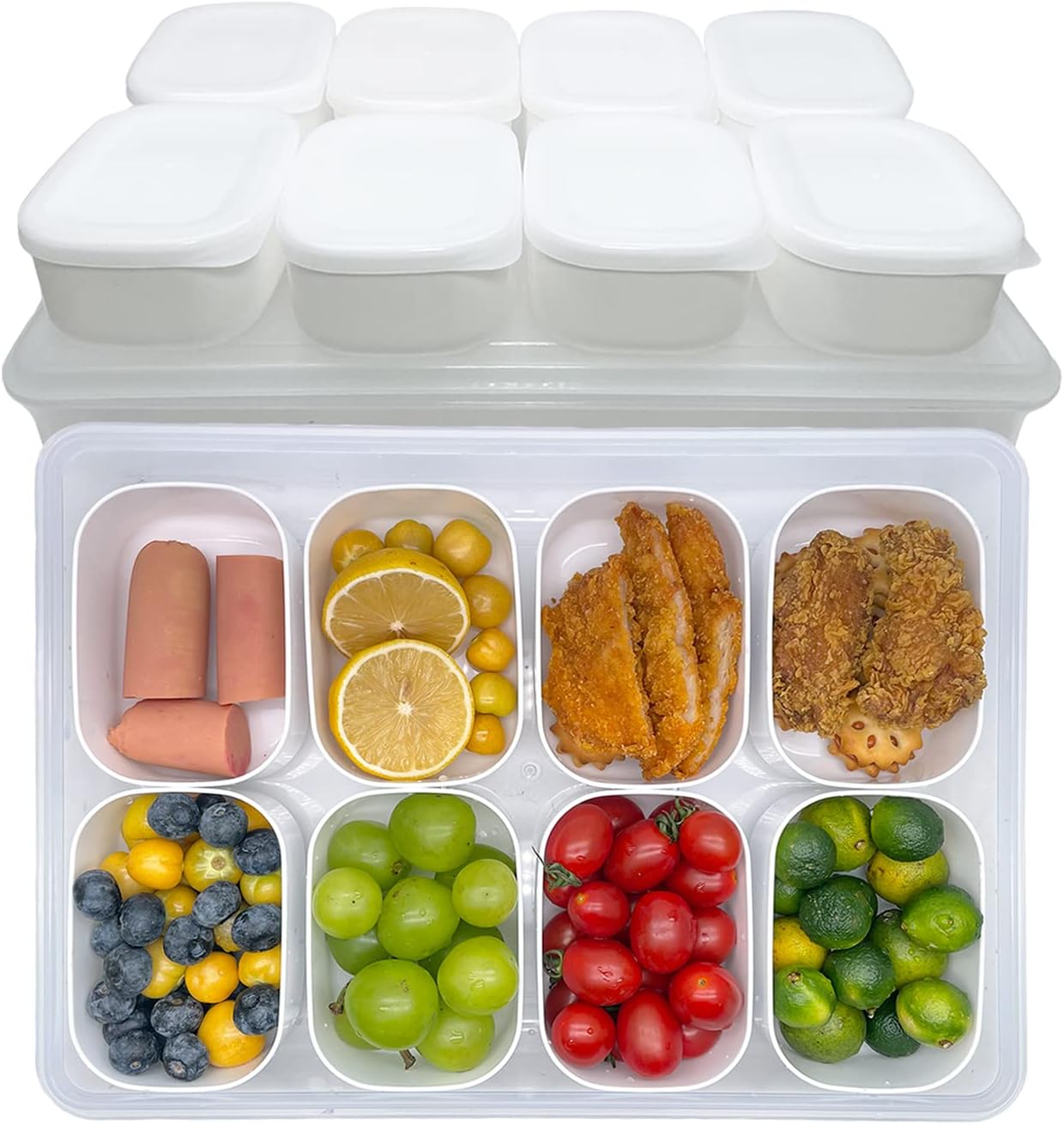 Amazon.com: TeTeBak Food Storage Containers with Lids Airtight - 8PCS ...