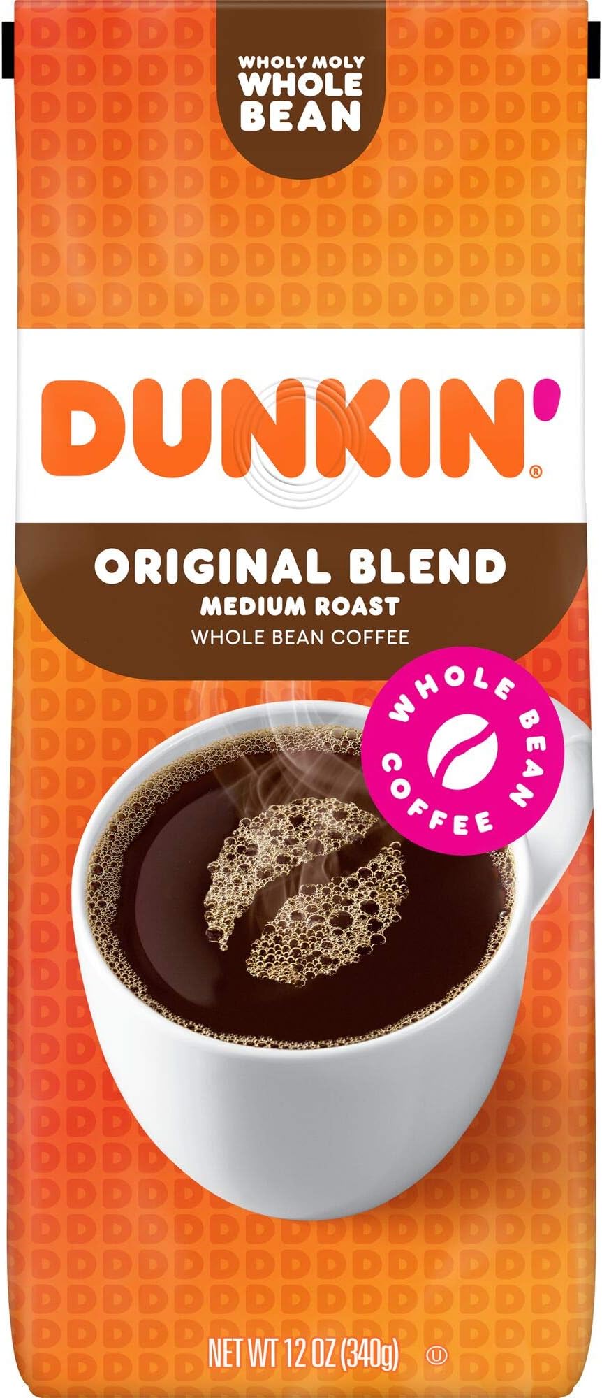 Amazon.com: Dunkin' Original Blend Medium Roast Whole Bean Coffee, 12 ...