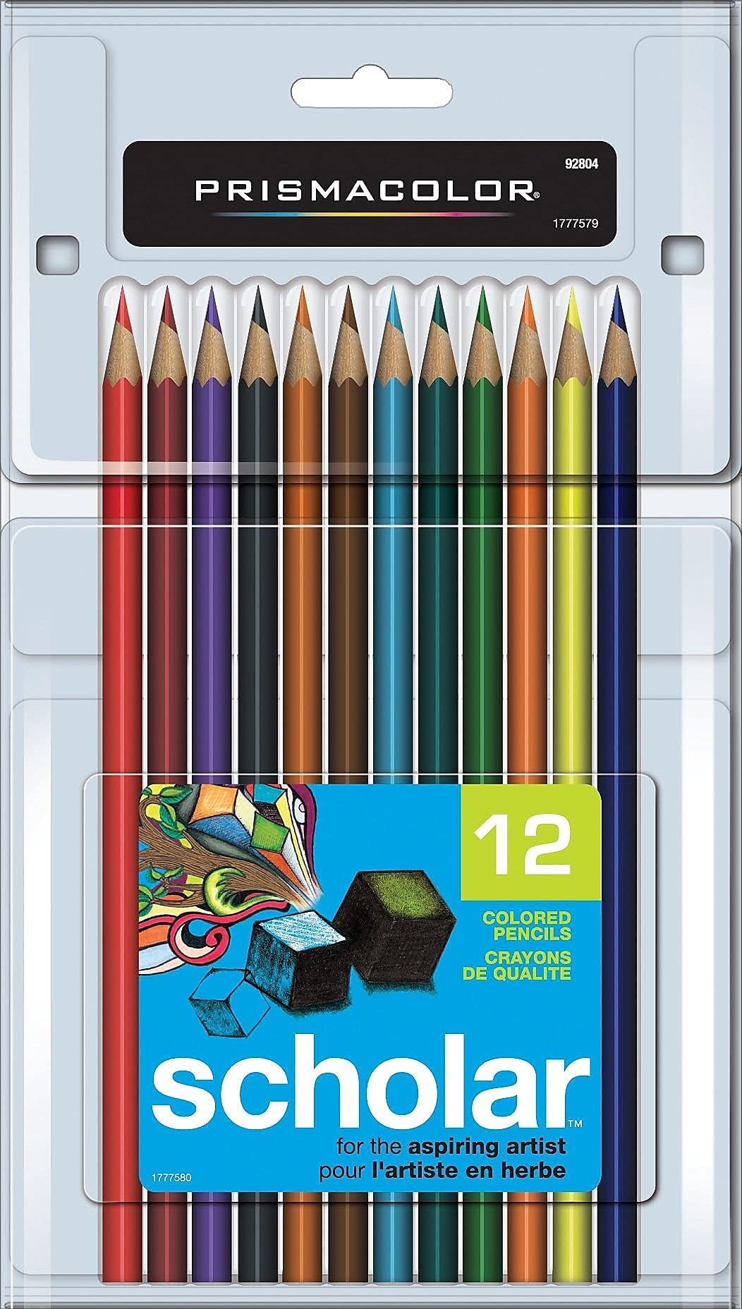 Prismacolor Scholar Coloured Pencils, 12 Pack : Amazon.ca: Home