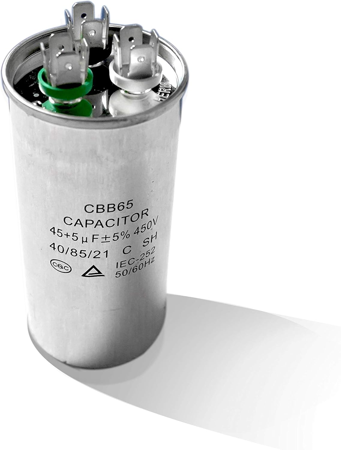 Amazon.com: CBB65 Dual Pump/Motor Run Capacitor, 45+5 uF +5%, 450VAC, C ...