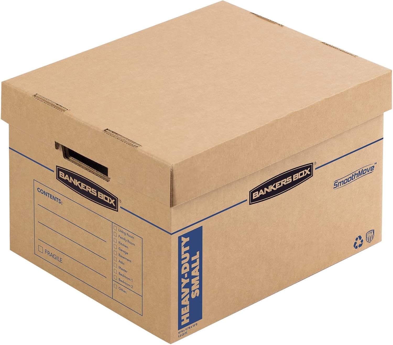 Amazon.com: Bankers Box 8 Pack Small Heavy-Duty Classic Moving Boxes ...