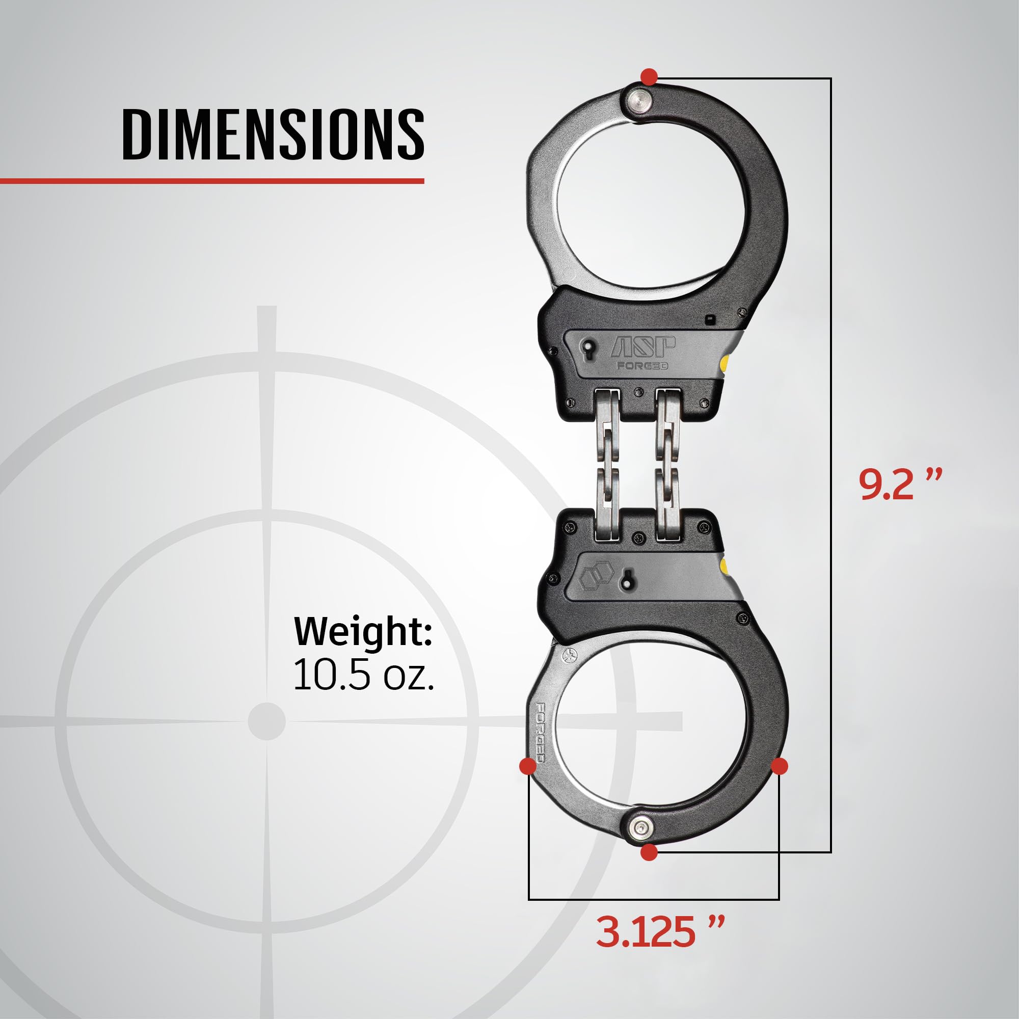 Snapklik.com : Identifier Ultra Plus Hinged Handcuffs, Double-Locking ...