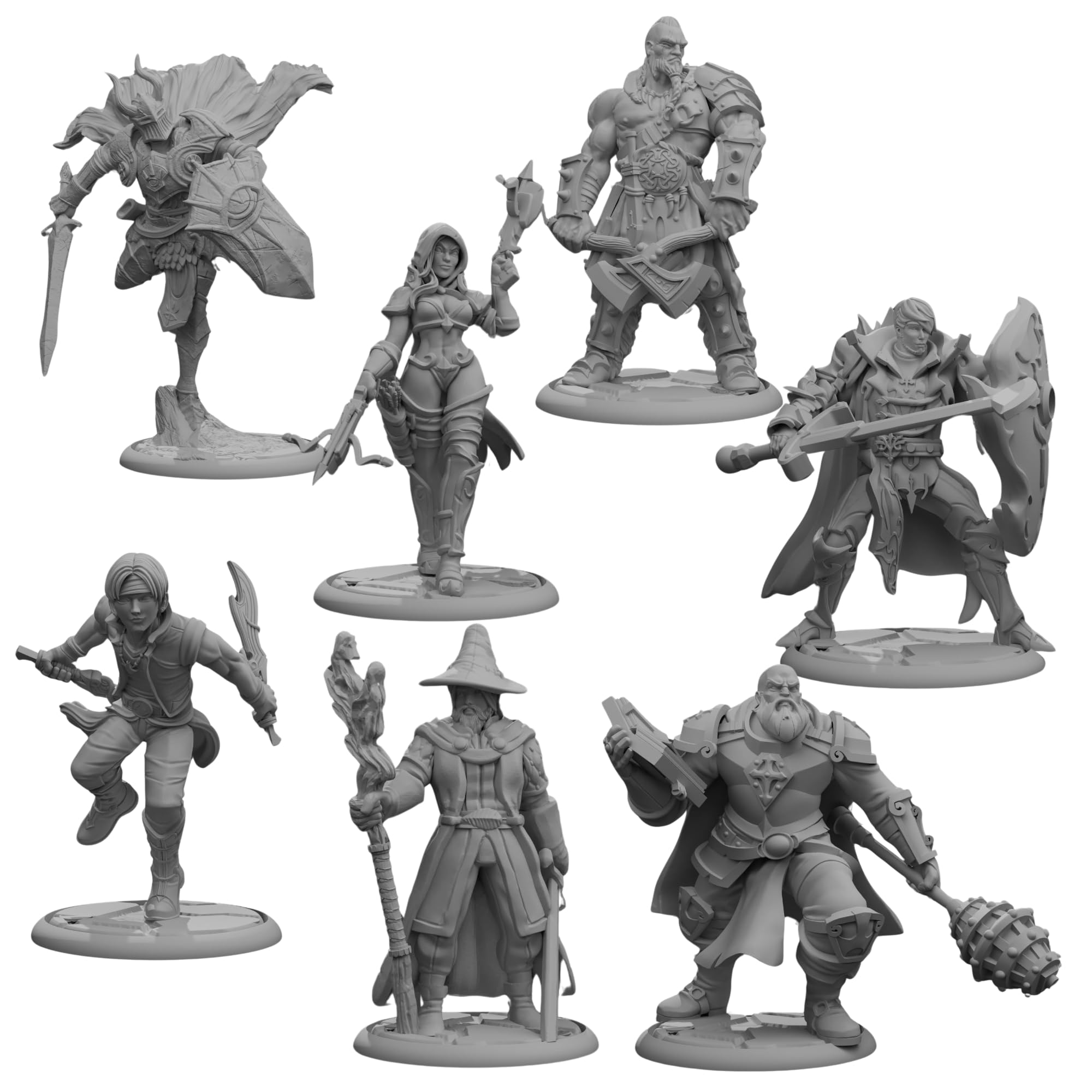 Miniaturas Herois Humanos Rpg D&d Npc Tabuleiro Dungeons & Dragons ...