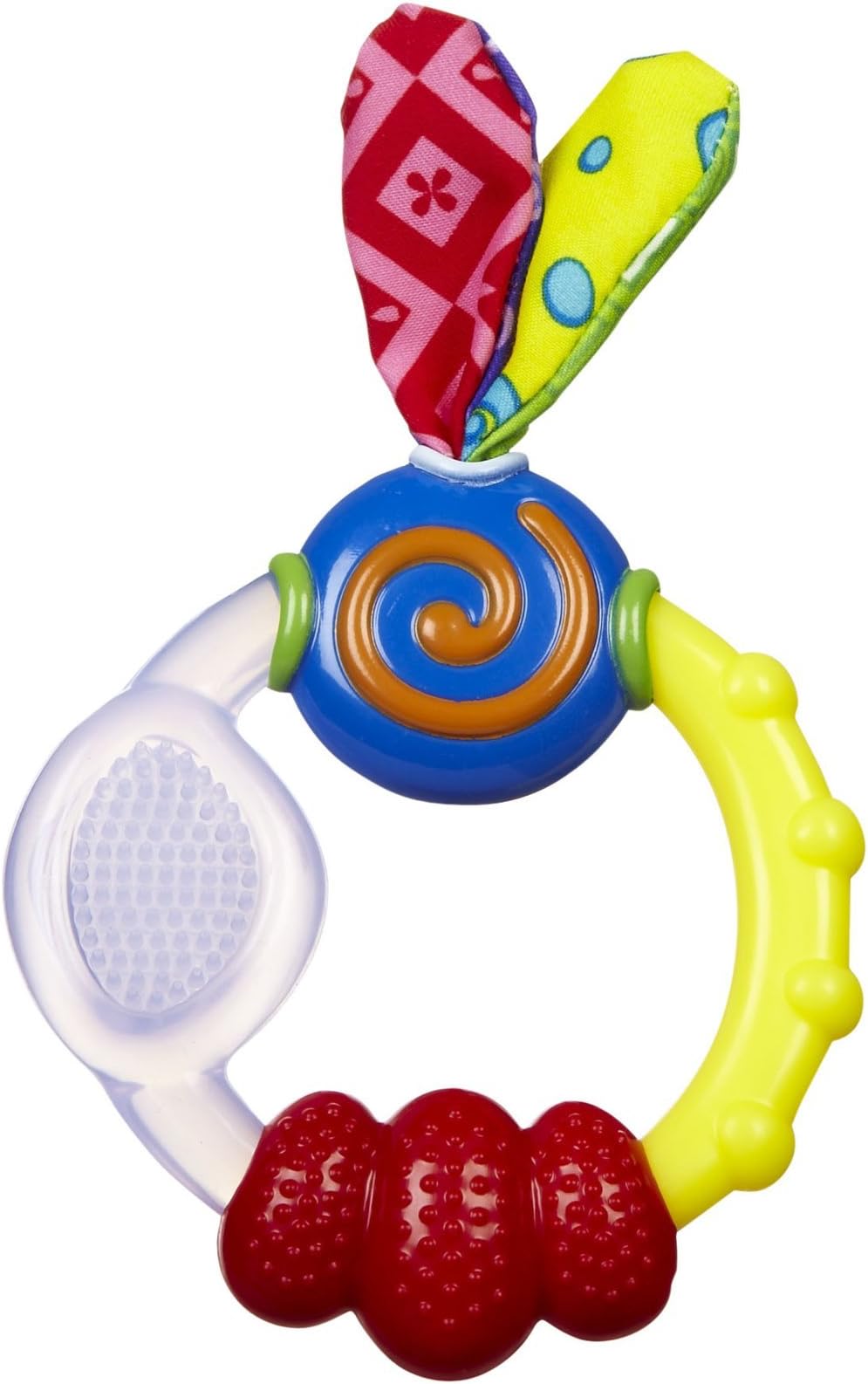 Amazon.com : Nuby Wacky Teething Ring, Multicolor : Baby Teether Toys ...