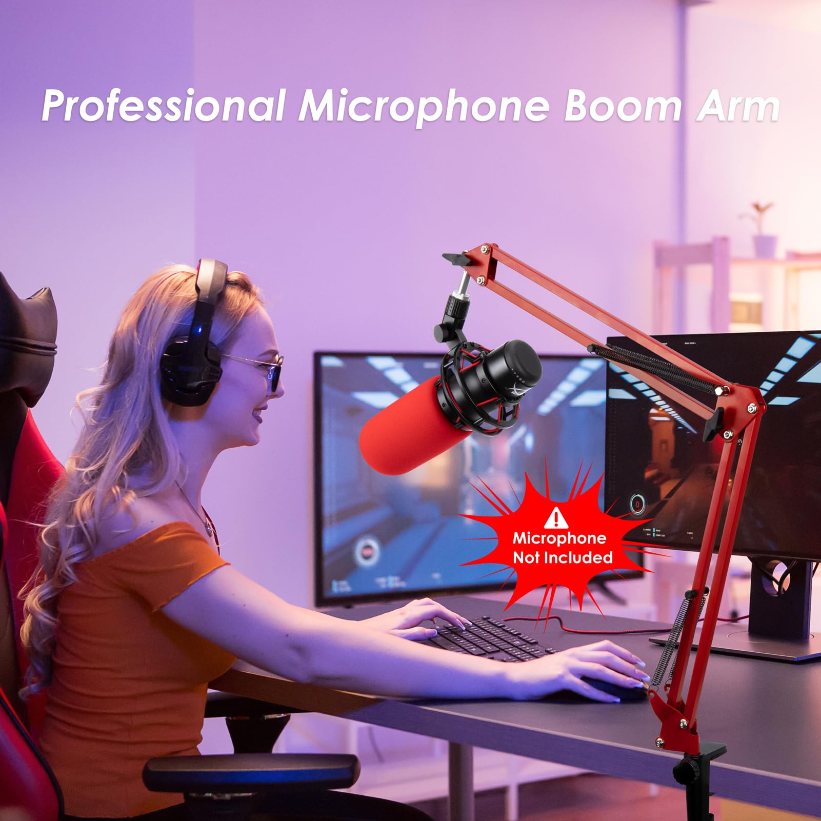 Snapklik.com : Red Mic Arm Compatible