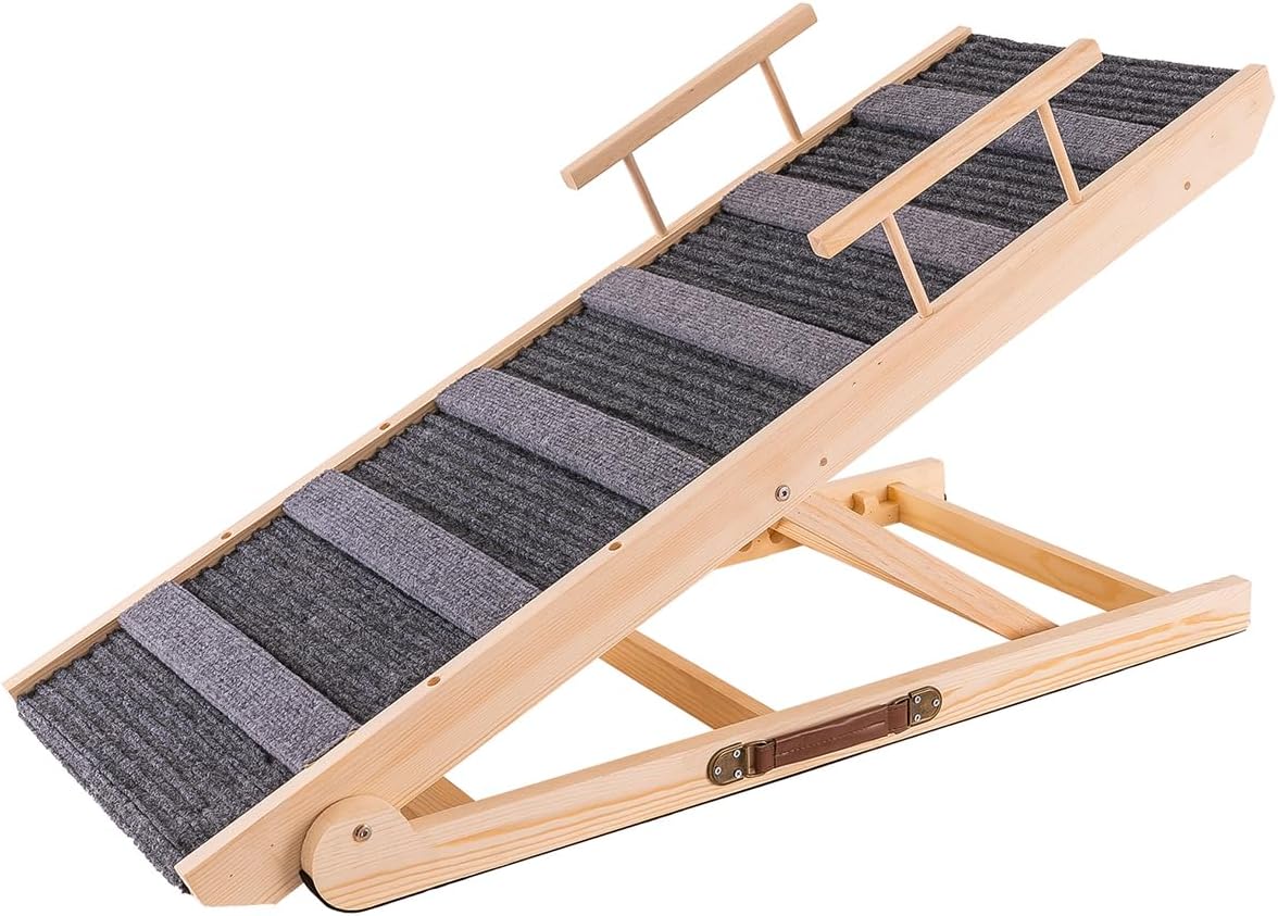 Amazon.com: SUN & SUMMER 25" Tall Dog Ramp, 6 Adjustable Pet Ramp for ...