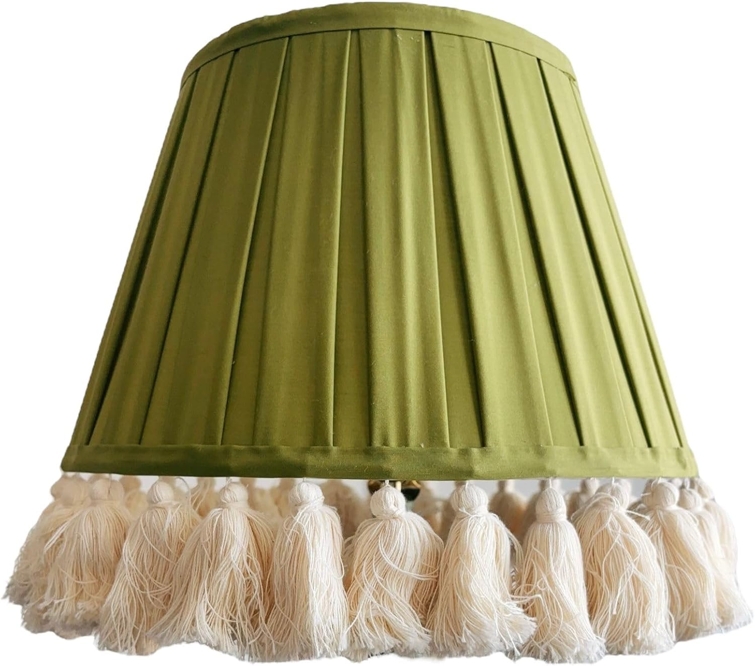 Generic Tristan Home Round Pleated Lamp Shade with Tassels ...
