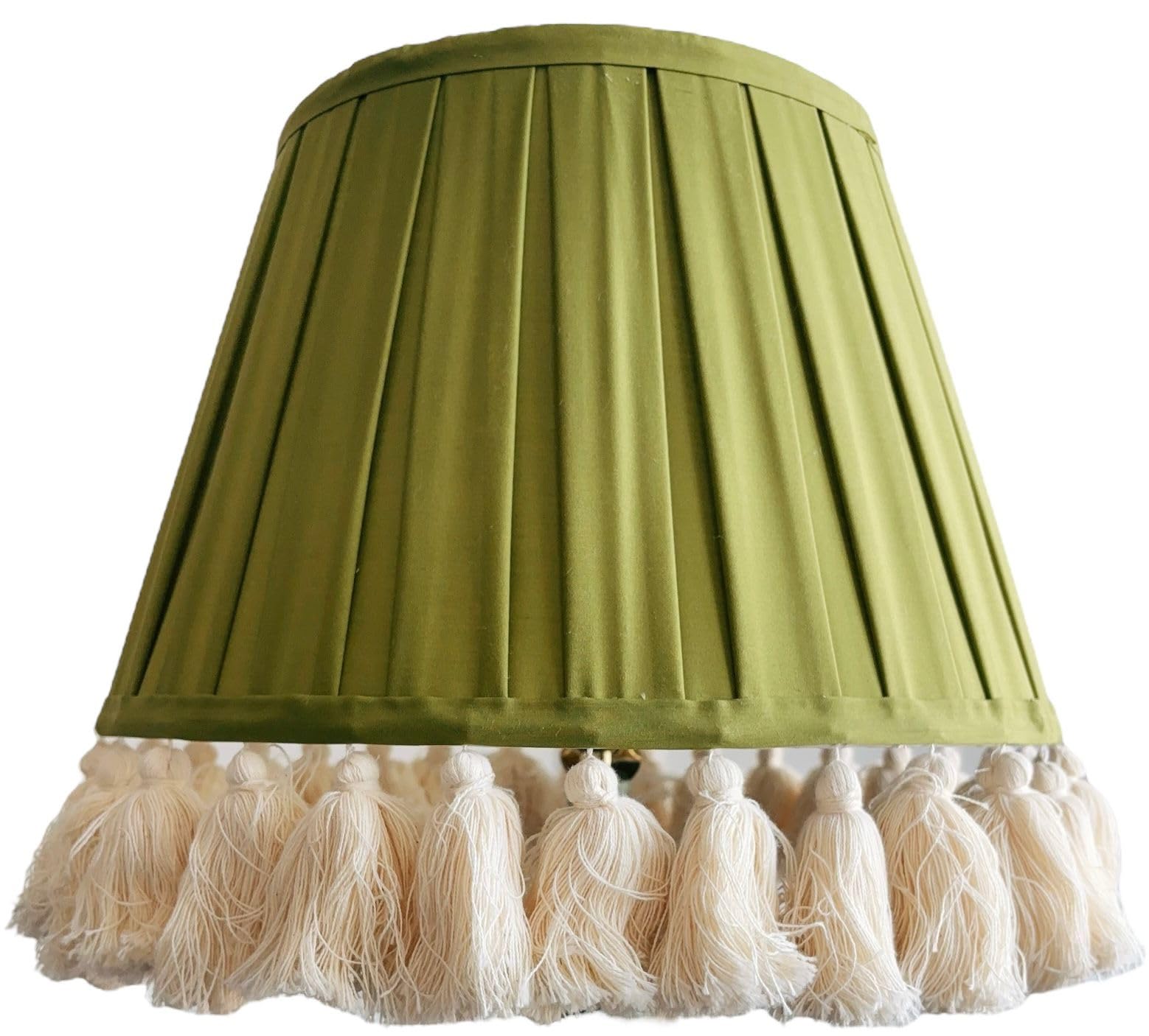 Generic Tristan Home Round Pleated Lamp Shade with Tassels ...