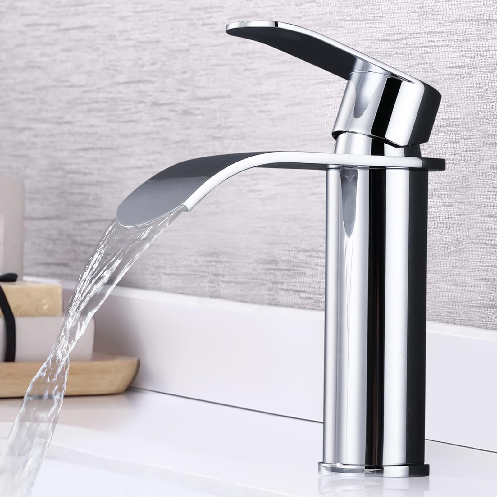 ARCORA Wasserhahn Bad, Waschtischarmatur wenig Lärm aus Edelstahl ...
