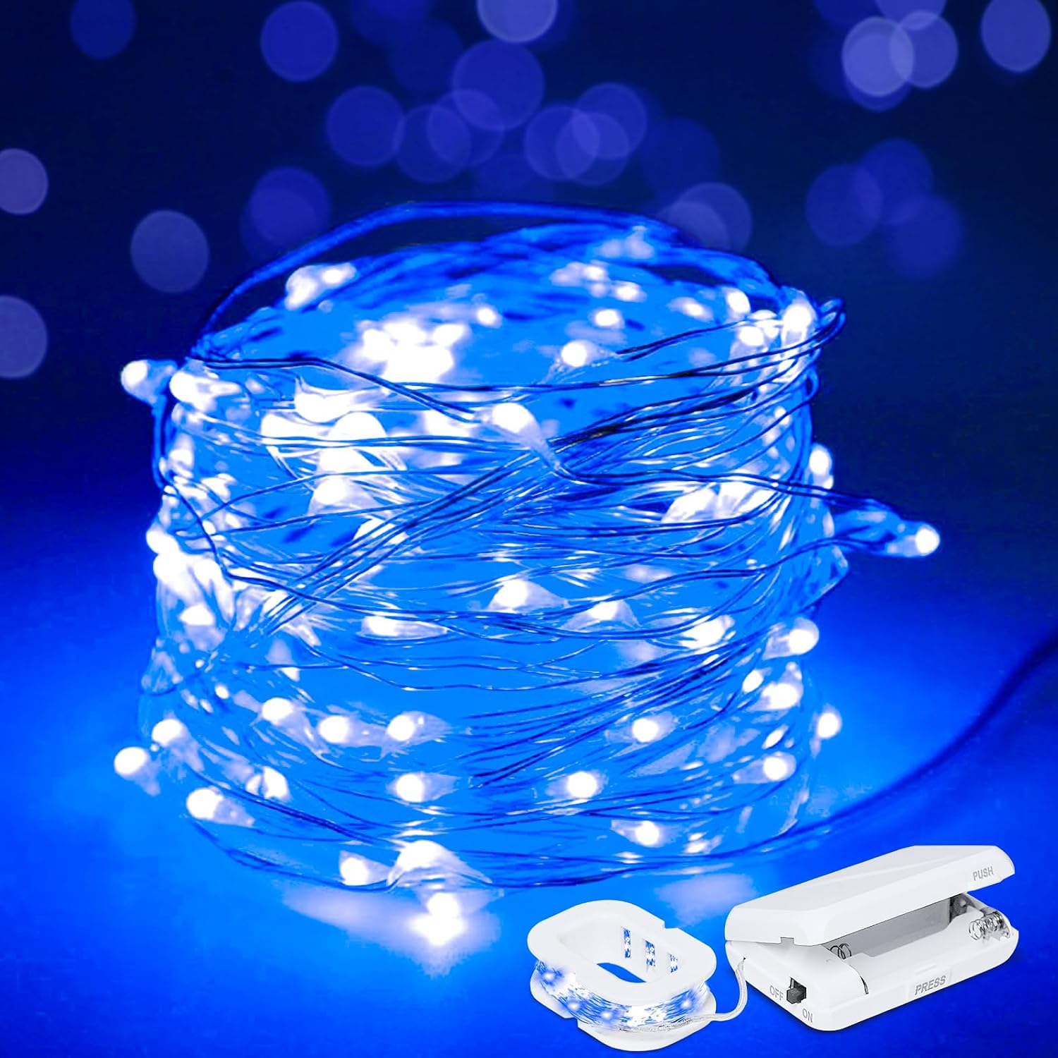 Amazon.com: Aogist 16 FT 50 Led Fairy Lights Battery Operated Mini ...