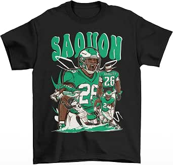 RatTrapTees Saquon Barkley Cartoon Style Philadelphia T-Shirt (US ...