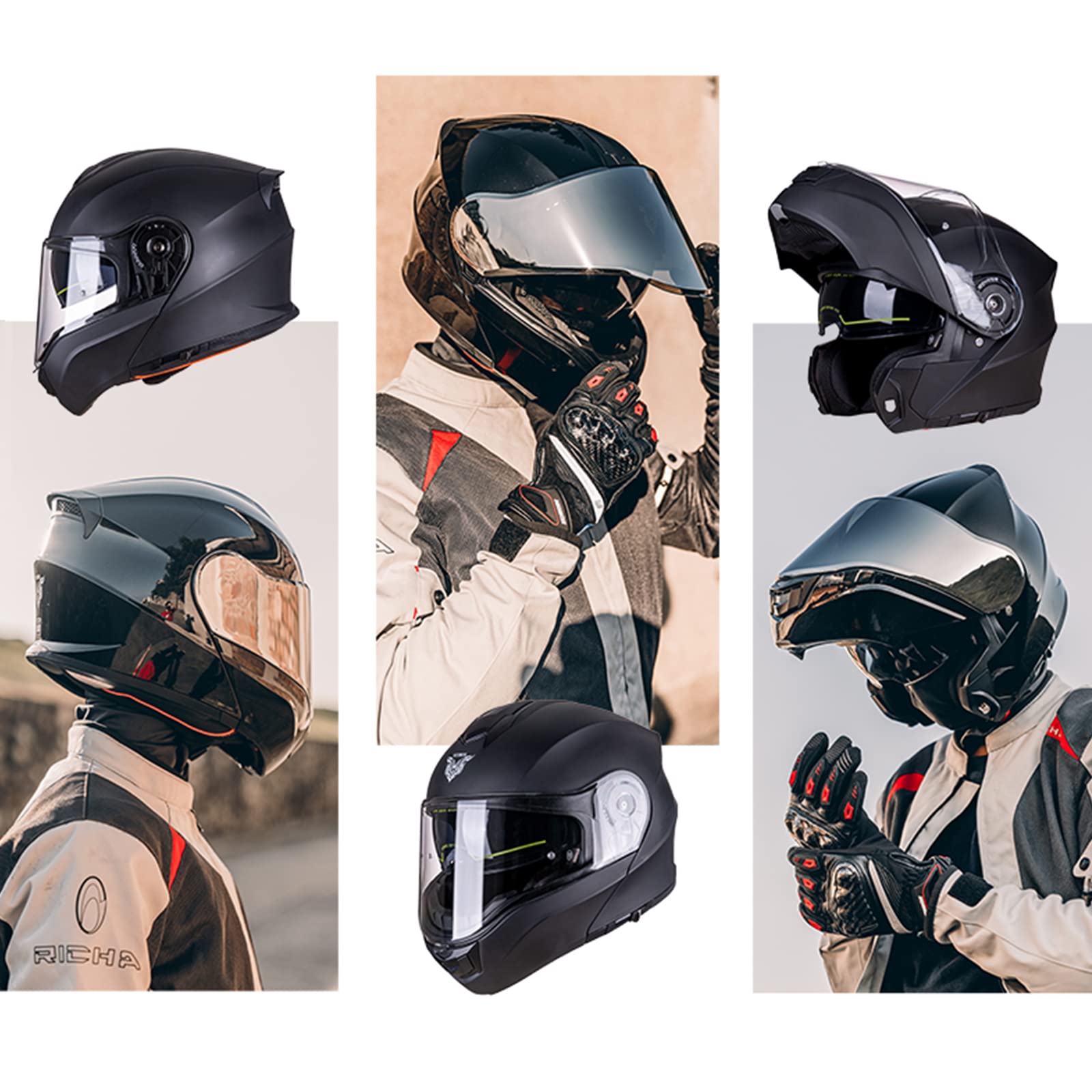 Motorcycle Helmets For Men Oumurs Modular Motorcycle Helmet Model 912 ...