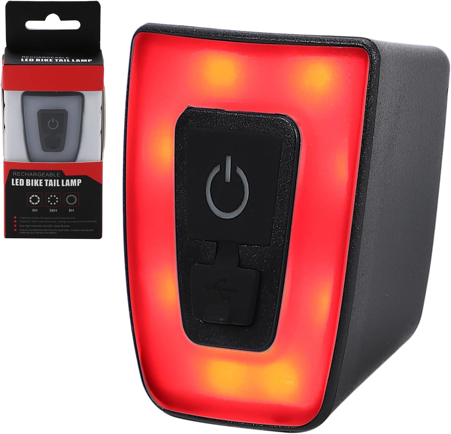 Amazon | 043 Studios 自転車 テールライト 1gでも軽く見える安全確かな守り 20ルーメン 最長56時間持続点灯 わずか16g IP65防水 USB充電式 軽量 自転車 ...