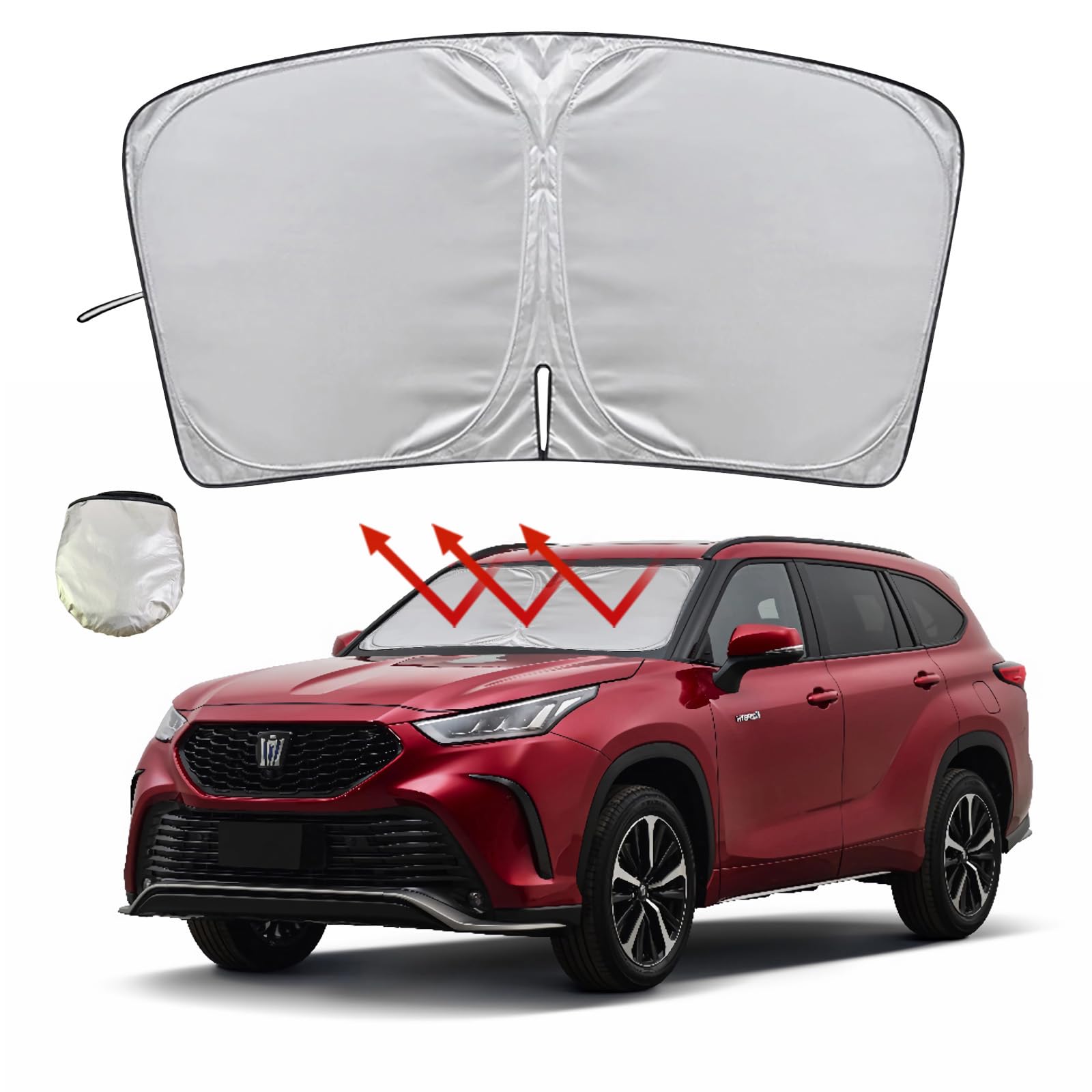 Amazon.com: Windshield Sun Shade | Car Sun Shade, Reflector Sunshade ...