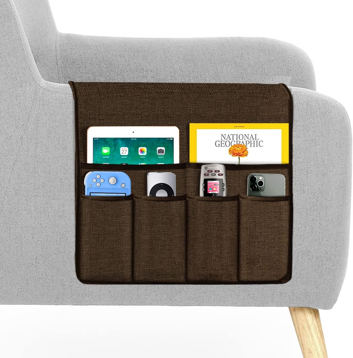 Amazon.com: Guken Sofa Armrest Organizer Couch Caddy Over Arm Chair ...