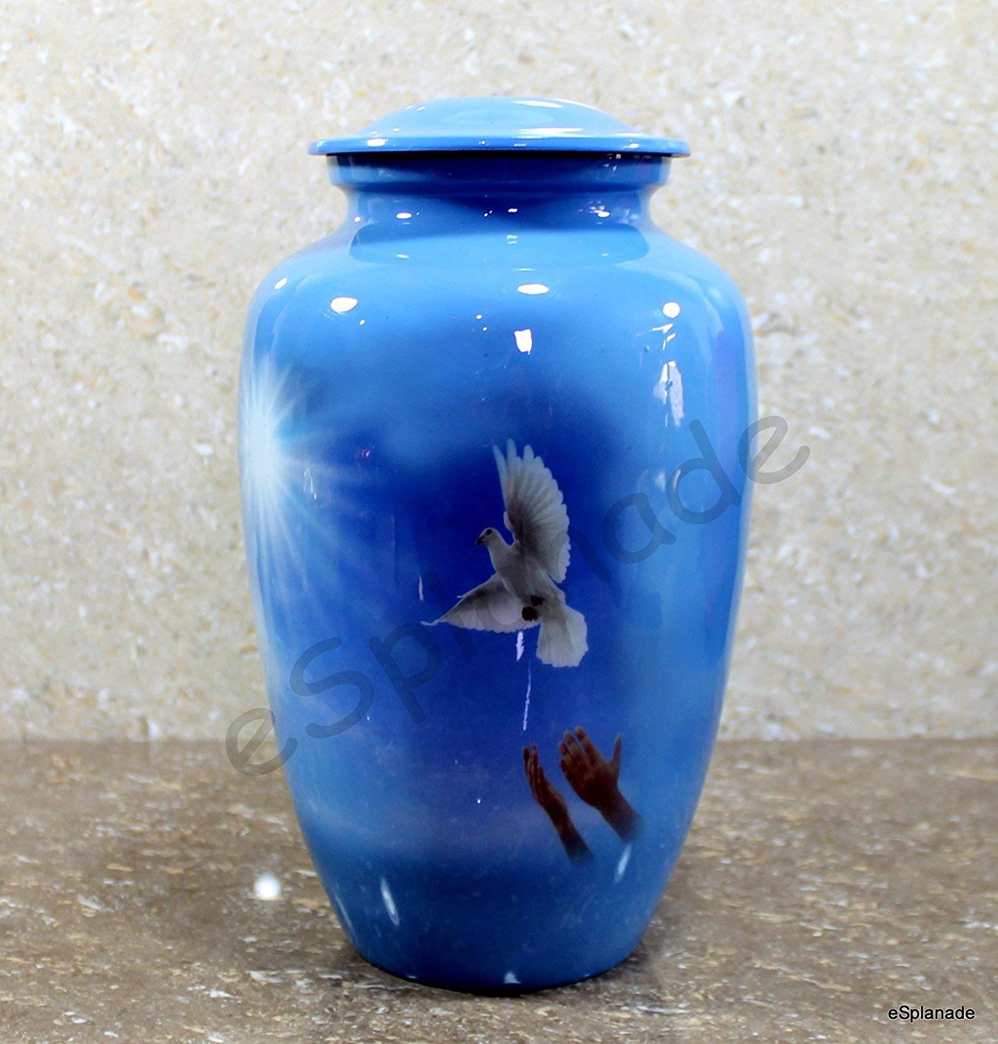 eSplanade Cremation urn Memorial Human Ashes Container Jar Pot | Burial ...