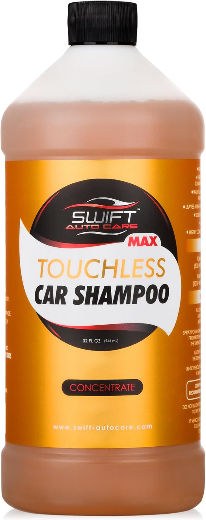 Amazon.com: Swift Touchless Car Shampoo MAX Concentrate (32 Oz) - No ...