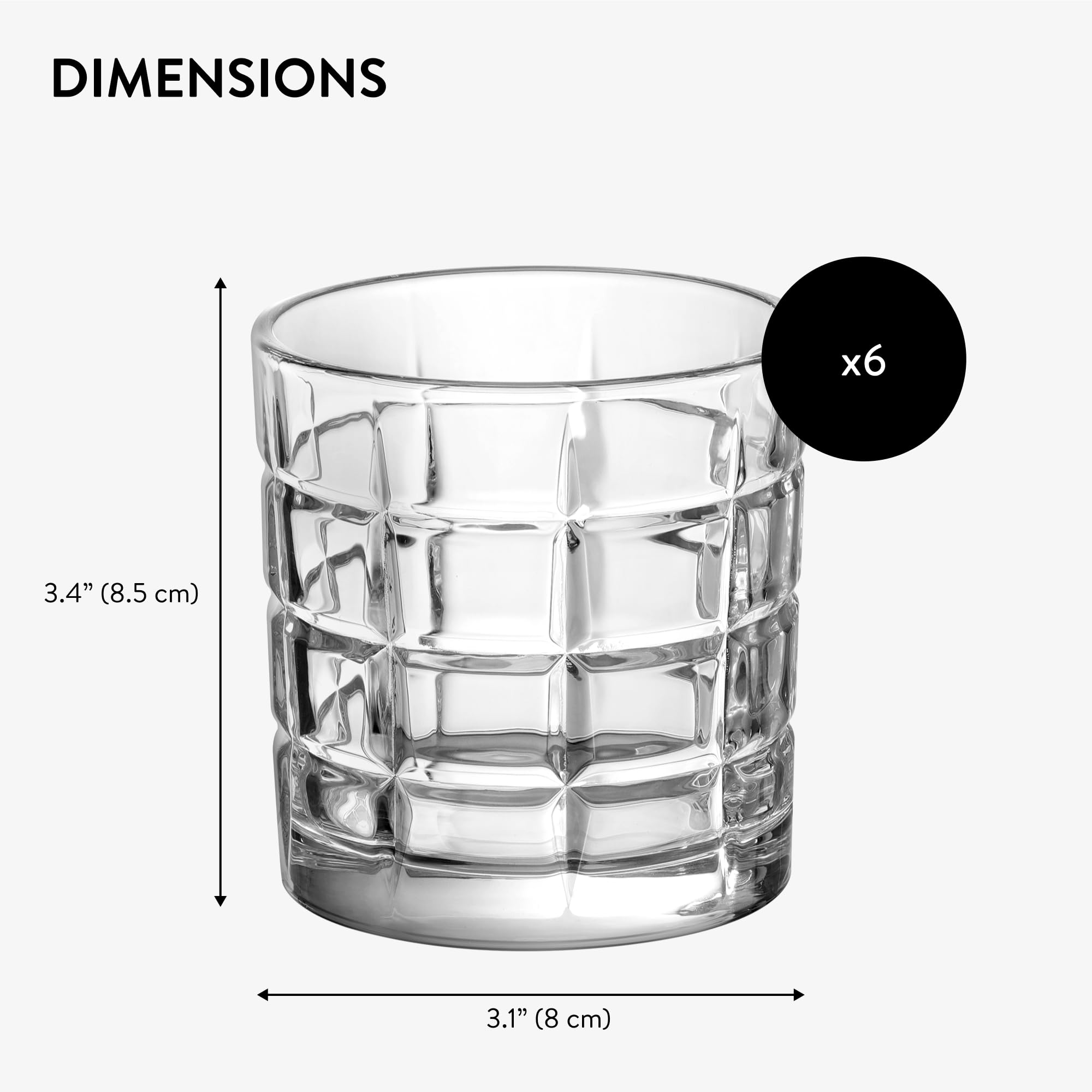 Snapklik.com : ELIXIR GLASSWARE Old Fashioned Whiskey Glasses Set ...