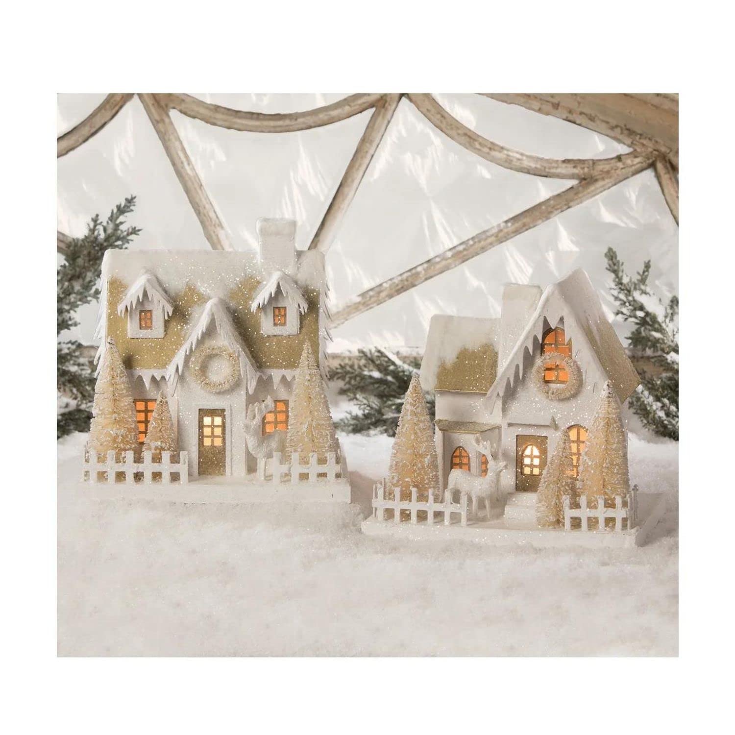 Putz House Retro Putz House Ornaments Laser Cut File