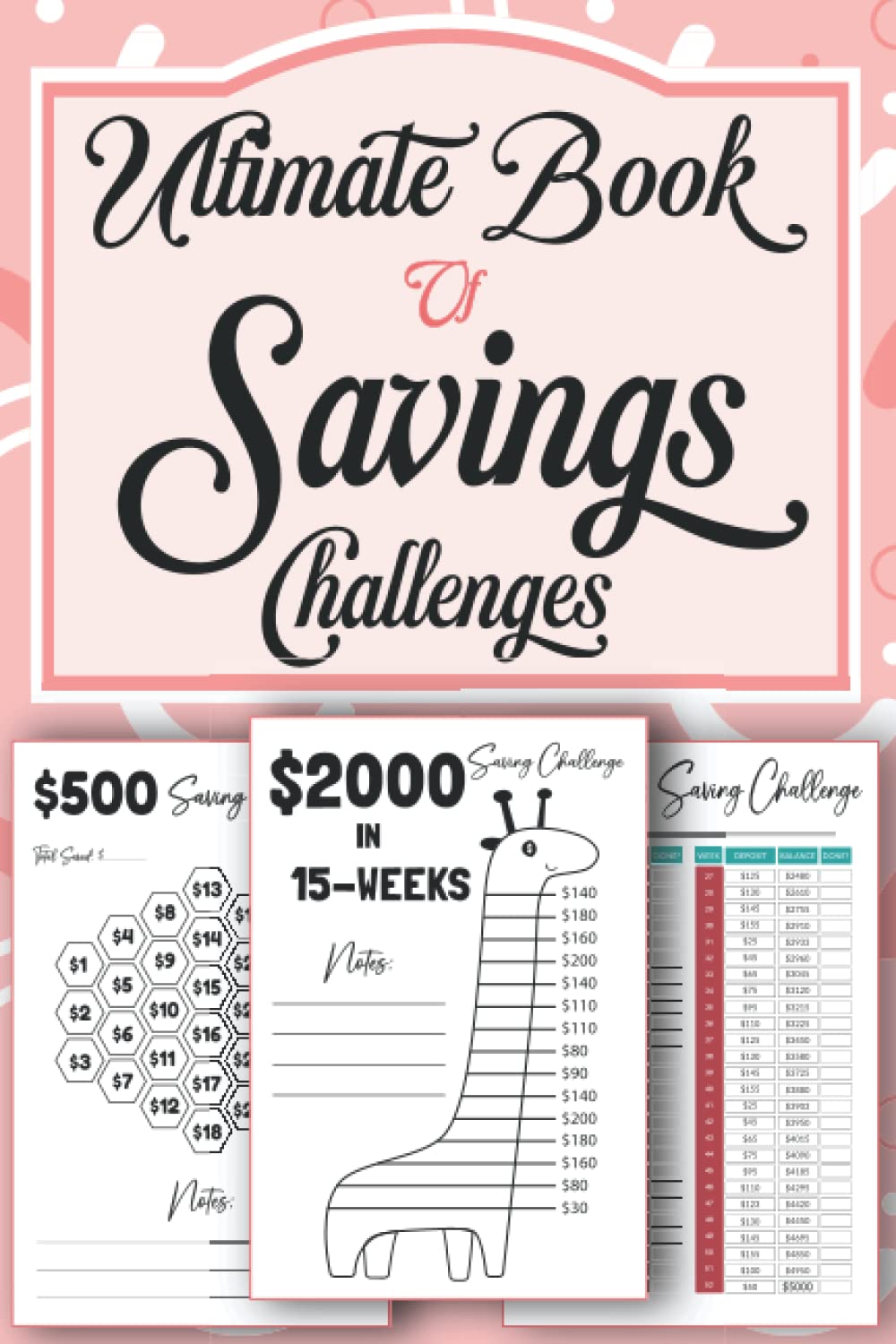 Amazon.com: The Ultimate Money Savings Challenges Book and Monthly ...