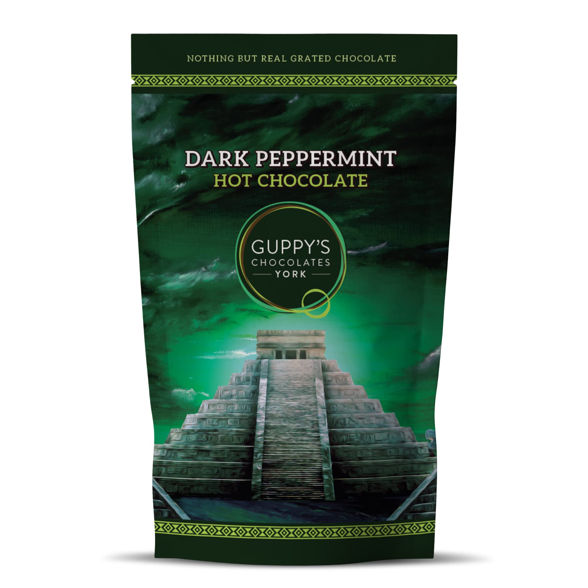 Guppy's Chocolates York | Hot Chocolate Flakes | Luxury Dark Peppermint ...